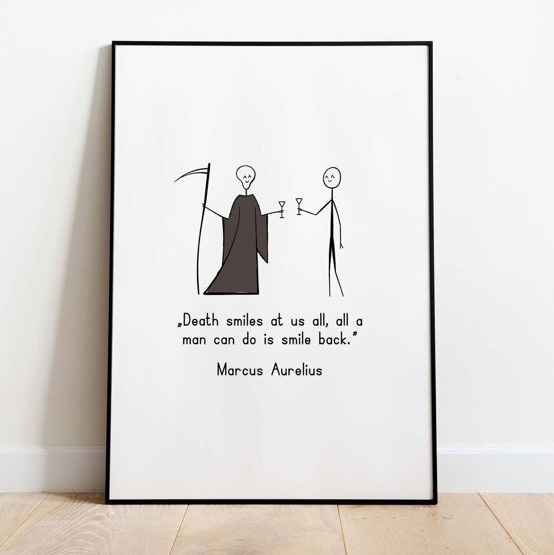 Marcus Aurelius "death" Quote Digital Print, Quotes About Life, Wall ...