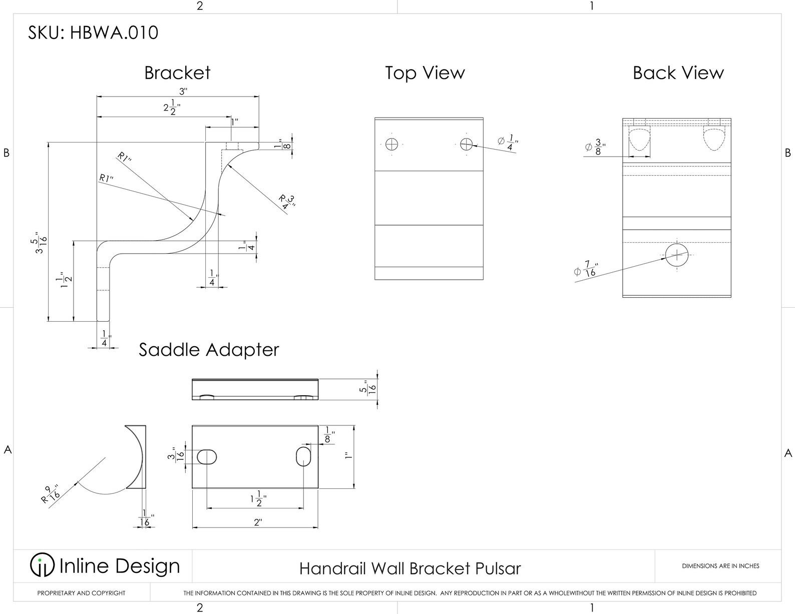 Stainless Steel Handrail Wall Bracket Pulsarby Inline Design - Etsy
