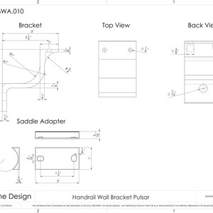 Stainless Steel Handrail Wall Bracket Pulsarby Inline Design - Etsy