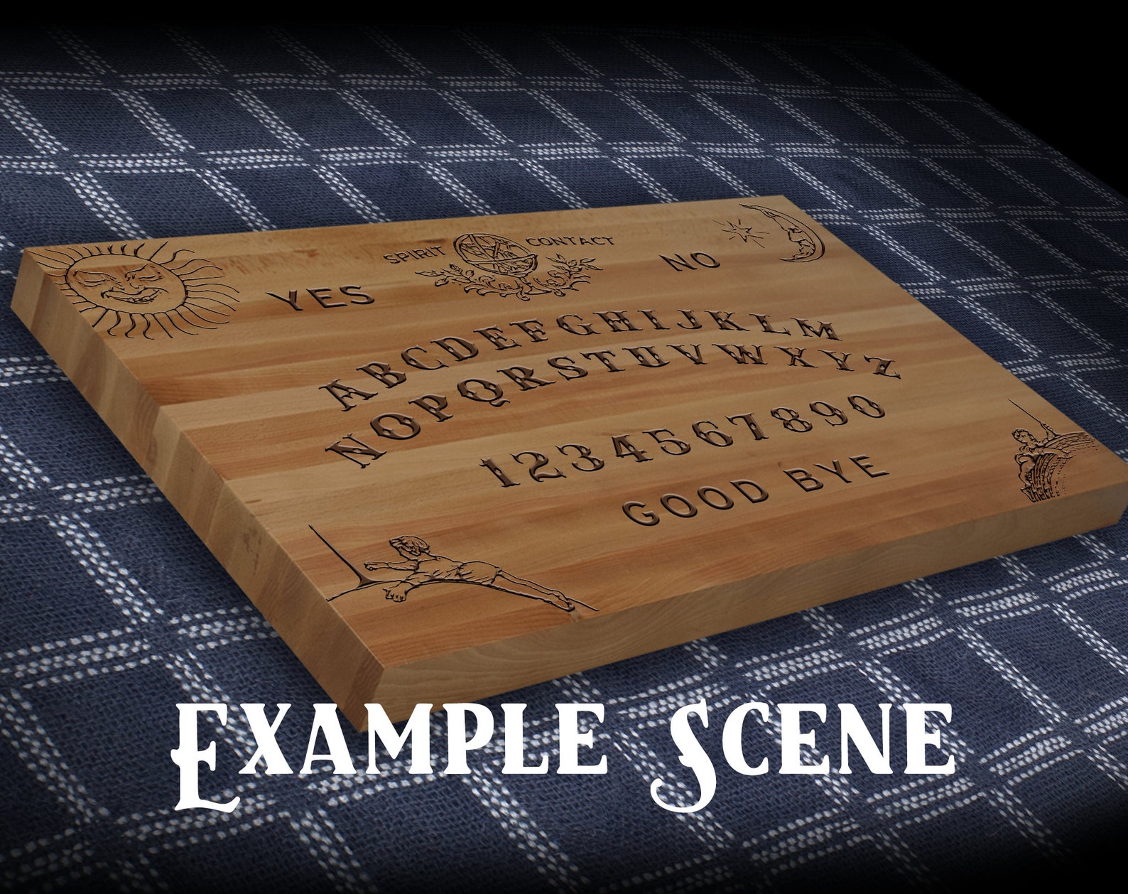 Printable Spirit Board / Ouija Template - Pdf, Svg, Png, Ai - Etsy