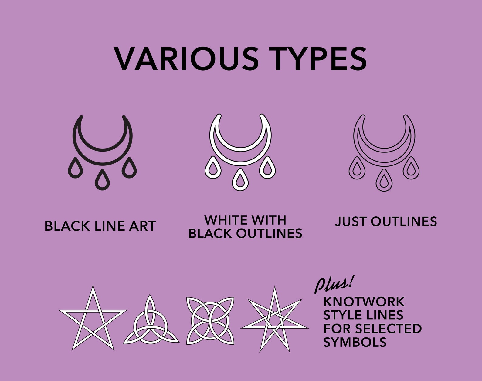Wiccan Sigils & Symbols Clip Art Vector - Etsy