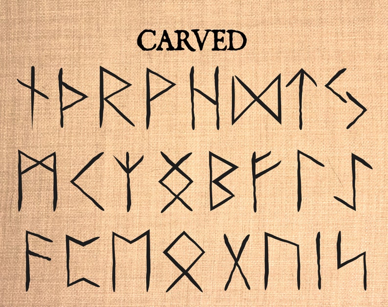 Norse Runes Clip Art Vector and PNG - Etsy