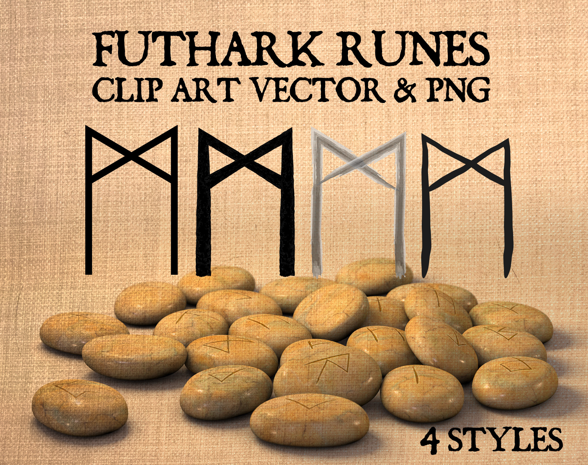 Norse Runes Clip Art Vector and PNG - Etsy Australia