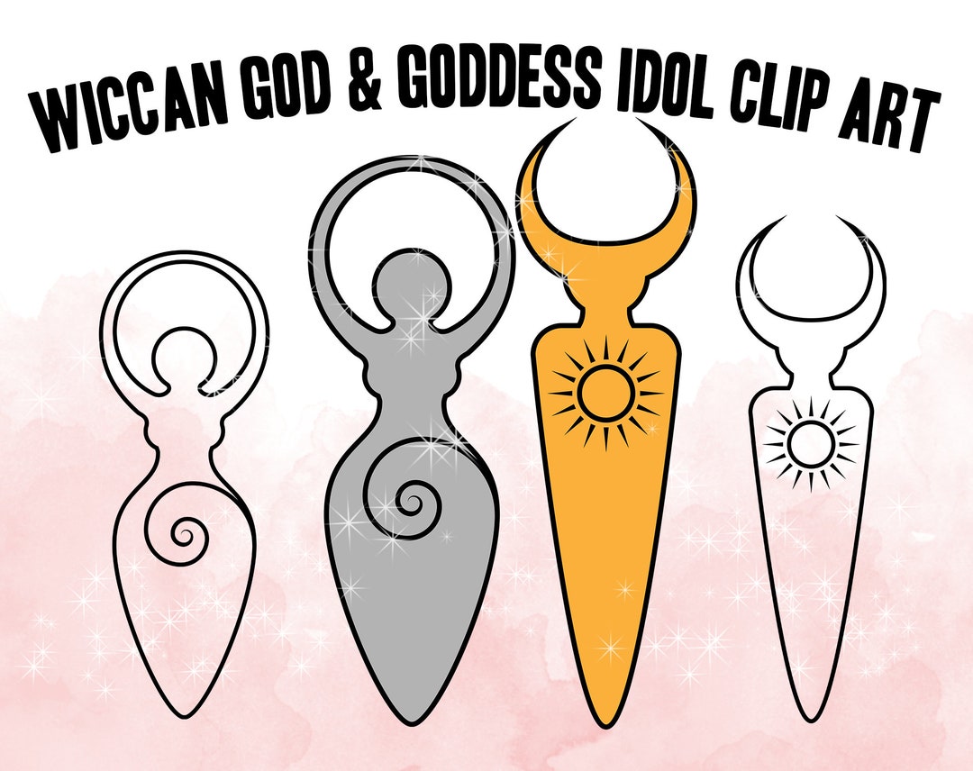 Wiccan God and Goddess Idol Clip Art - Etsy