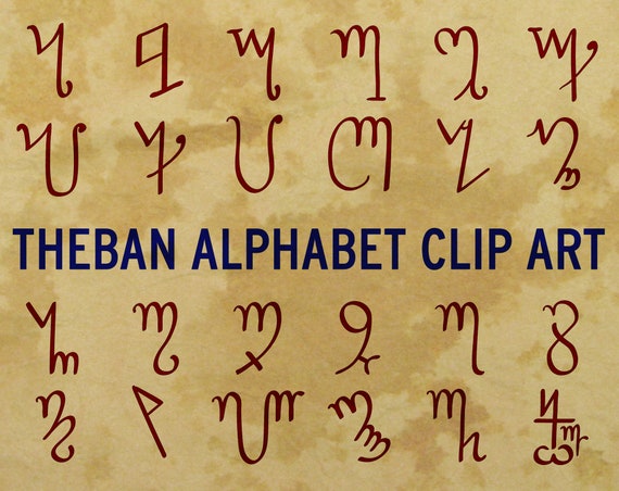 Theban Alphabet Chart