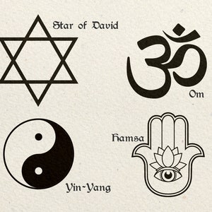 15 Religious, Esoteric & Occult Symbols Vector Clip Art - Etsy