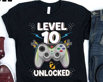 Gamer 10th Birthday Shirt | Etsy