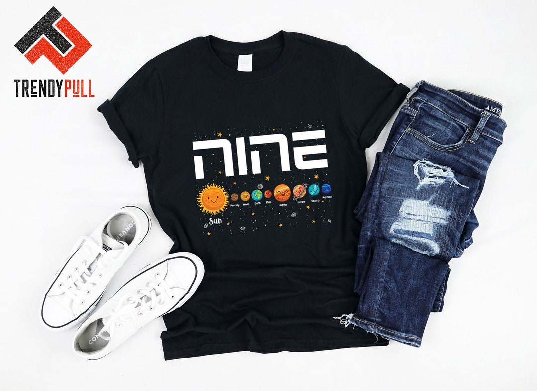 Solar System Planets 9 Nine Years Old Ninth 9th Astronaut Birthday Girl ...