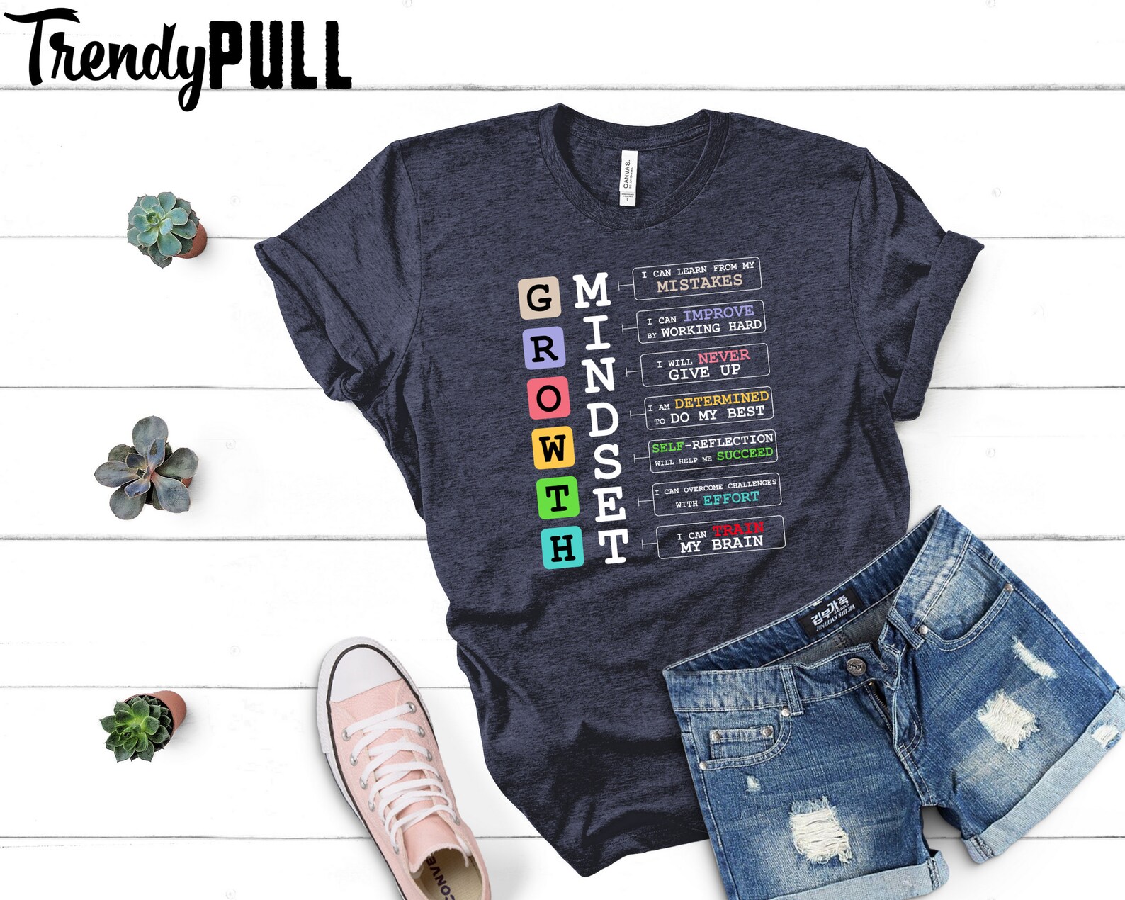 Camisa Growth Mindset Positive School Classroom Teacher Gift | Etsy España