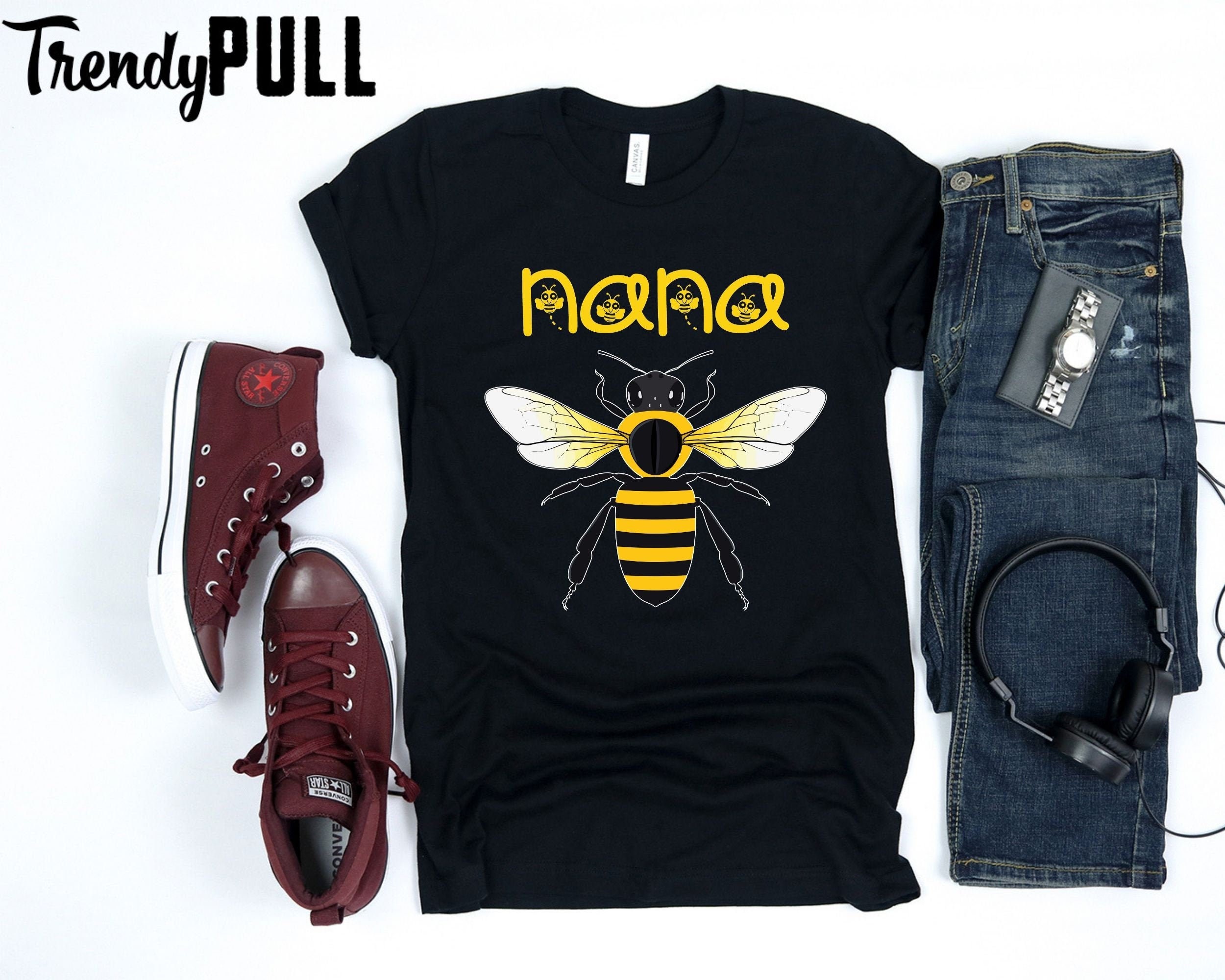 Nana Bee Shirt Nana Grandma Bee T-shirt Tank Top Hoodie - Etsy
