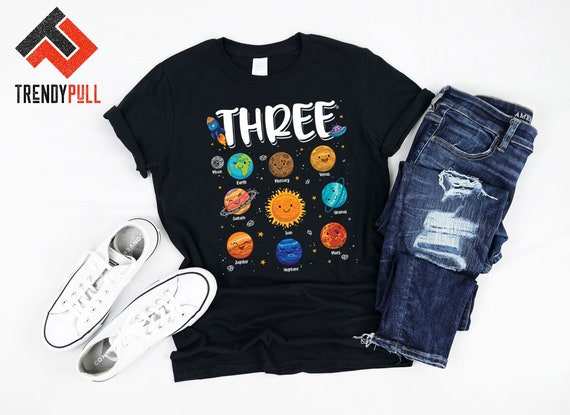 Solar System Planets 3 Three Years Old Third 3rd Astronaut - Etsy