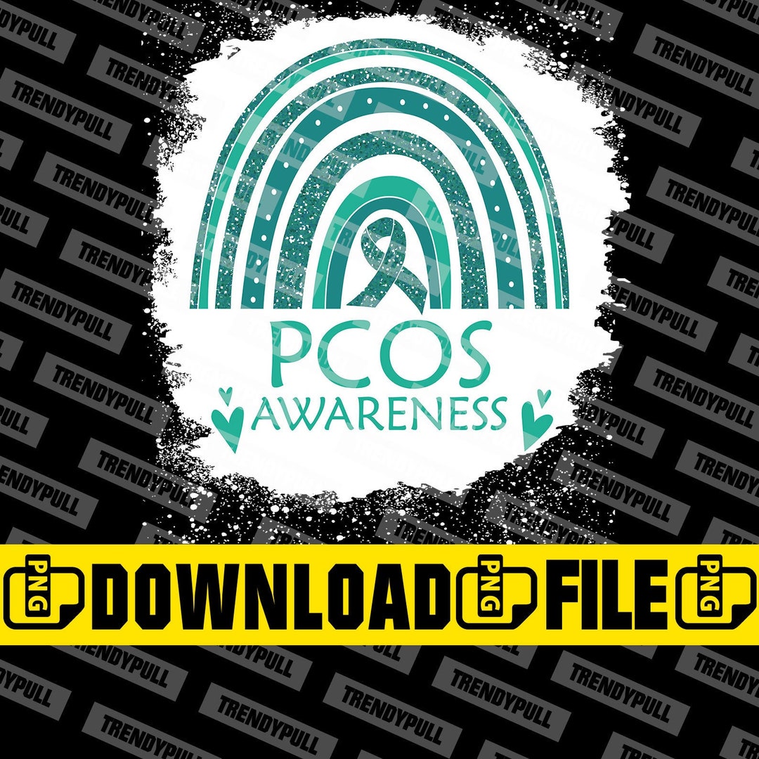 PCOS Rainbow Awareness Png, Support Squad PCOS Png, September Awareness ...