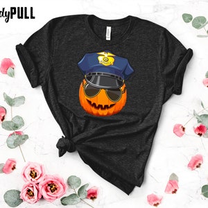 Halloween Police Officer Pumpkin Shirt for Kids, Tank Hodie Sweatshirt ...
