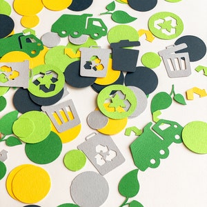 Garbage Truck Confetti - Trash Bash Birthday Party Decorations - Etsy
