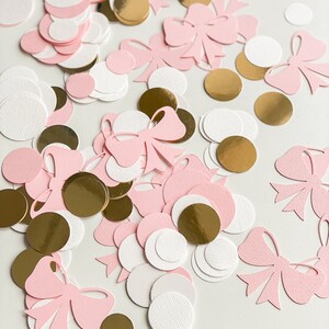 Pink Bow Confetti - Coquette Baby Shower & Birthday Decorations - Etsy