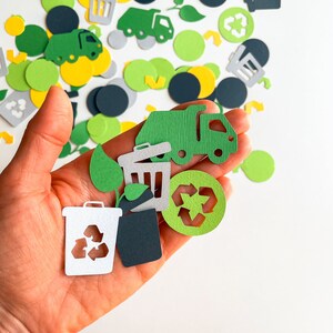 Garbage Truck Confetti - Trash Bash Birthday Party Decorations - Etsy