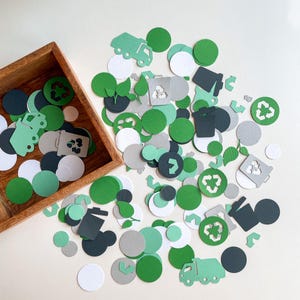 Garbage Truck Confetti - Trash Bash Birthday Party Decorations - Etsy