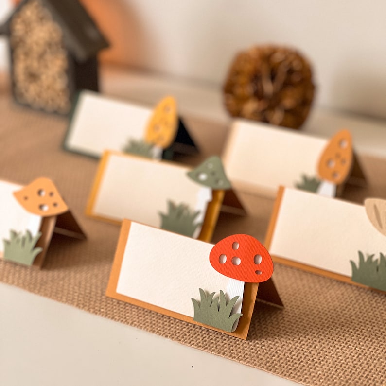 Mushroom Food Labels ~ Mushroom Baby Shower ~ Place Cards ~ A Little ...