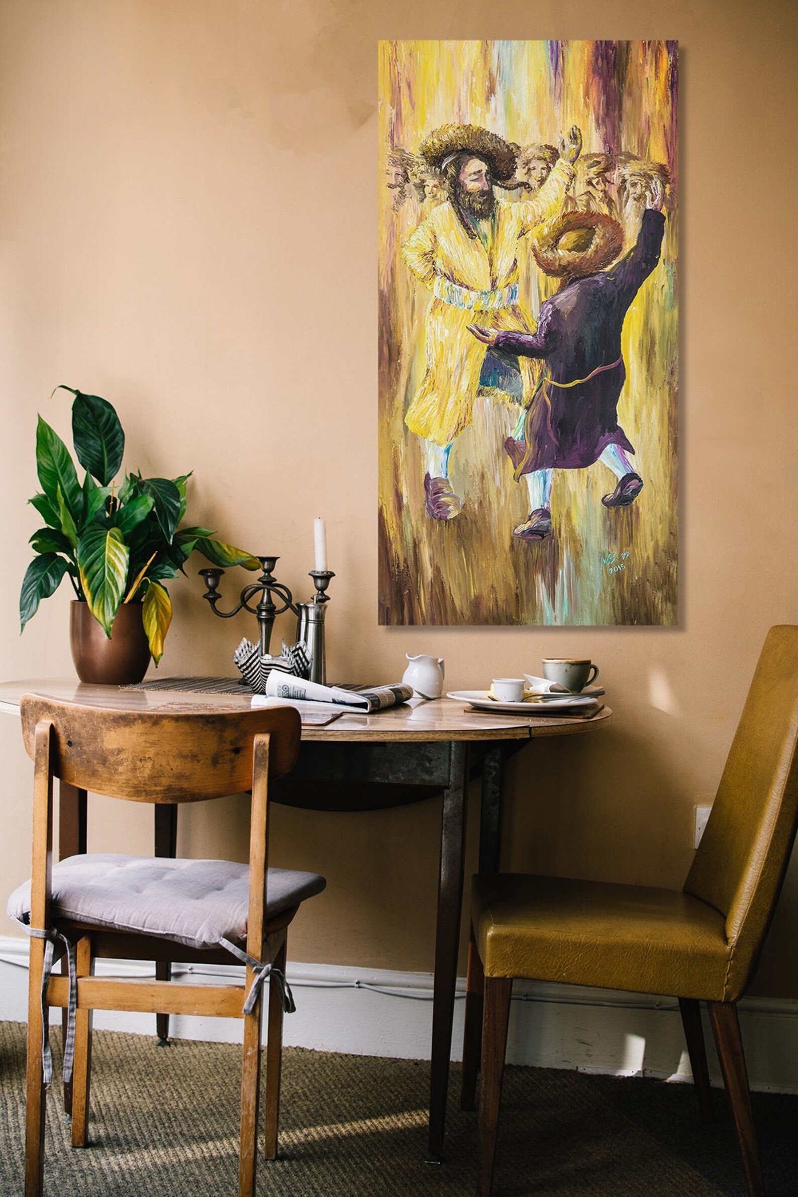 Chassidim Dancing jewish Happiness Jewish Figures Judaica - Etsy