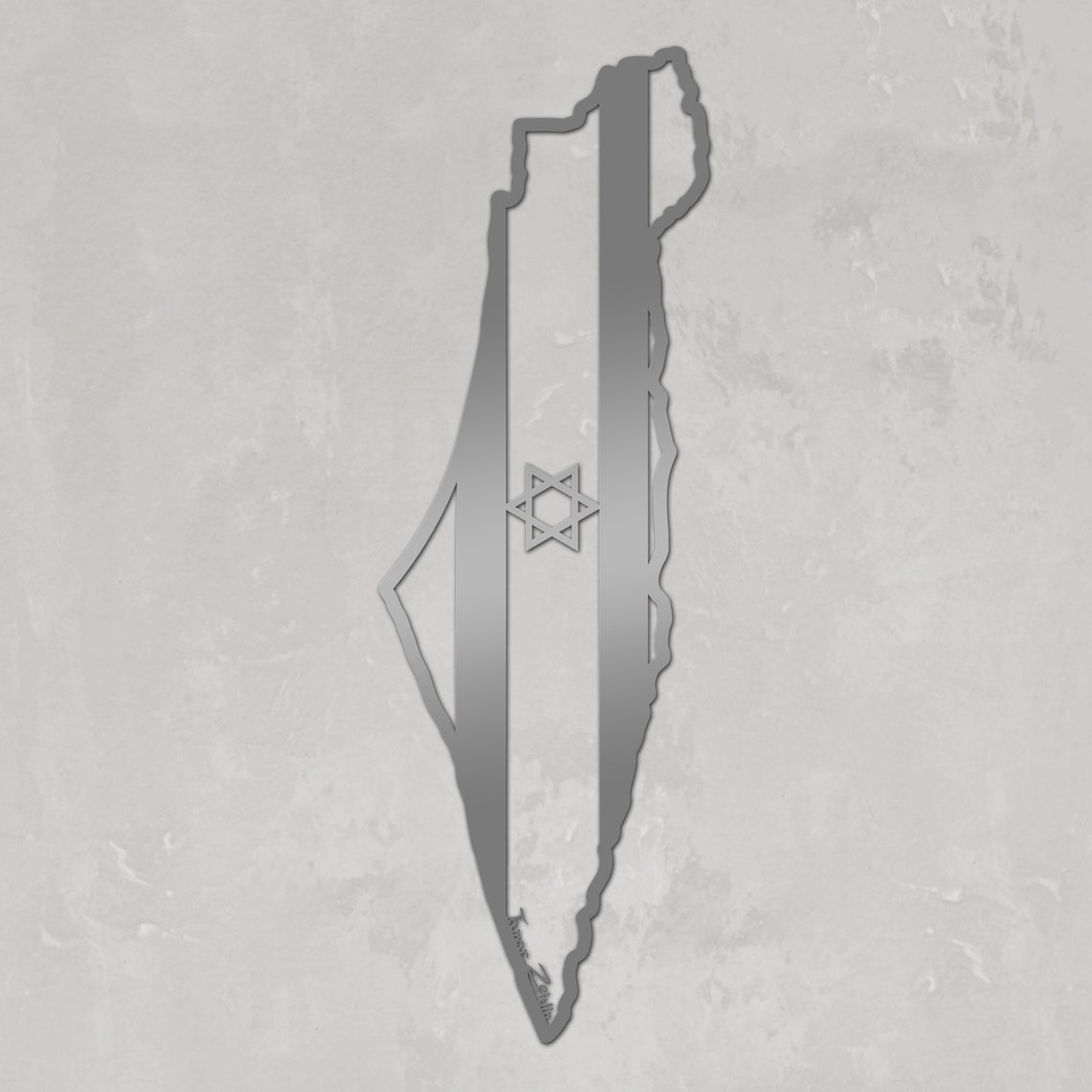 Israel Flag - Israel Map - Lovers of Israel - Metal Wall Art - Free ...
