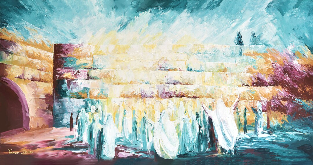 Western Wall - Kotel Painting - Jerusalem Art, Jewish Art Soul ...