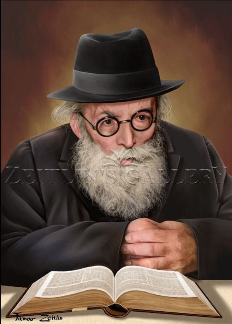 The Chazon Ish - Rabbi Avraham Yeshaya Karelitz - Print on Canvas ...