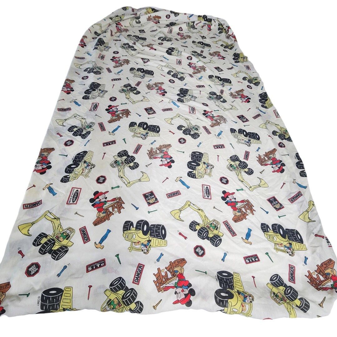 Cutter Sheet Twin Fitted Disney Mickey Mouse Goofy Donald Duck ...
