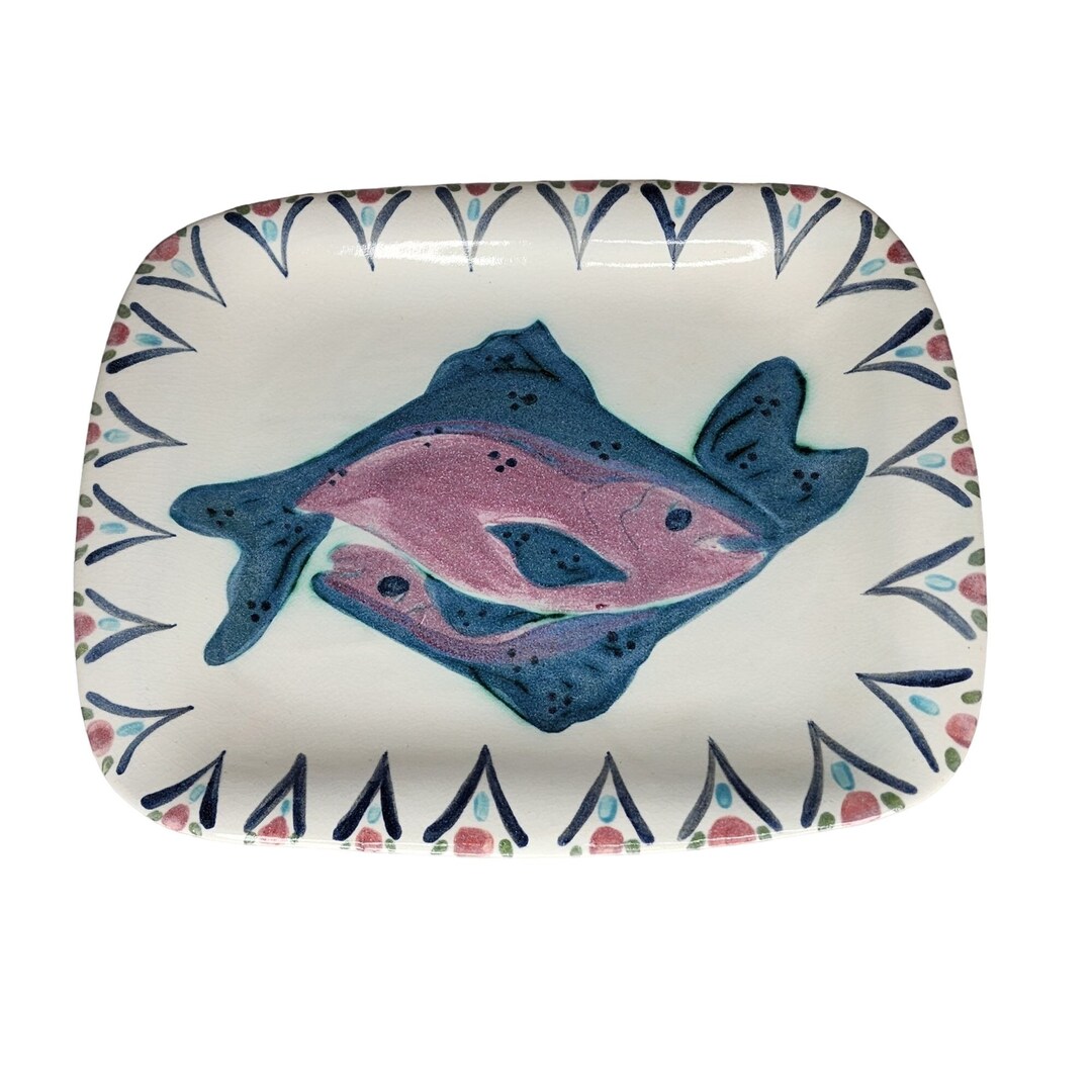 Vintage Alaskan Potters Toni & Kirby Maury Art Pottery Hand Painted ...