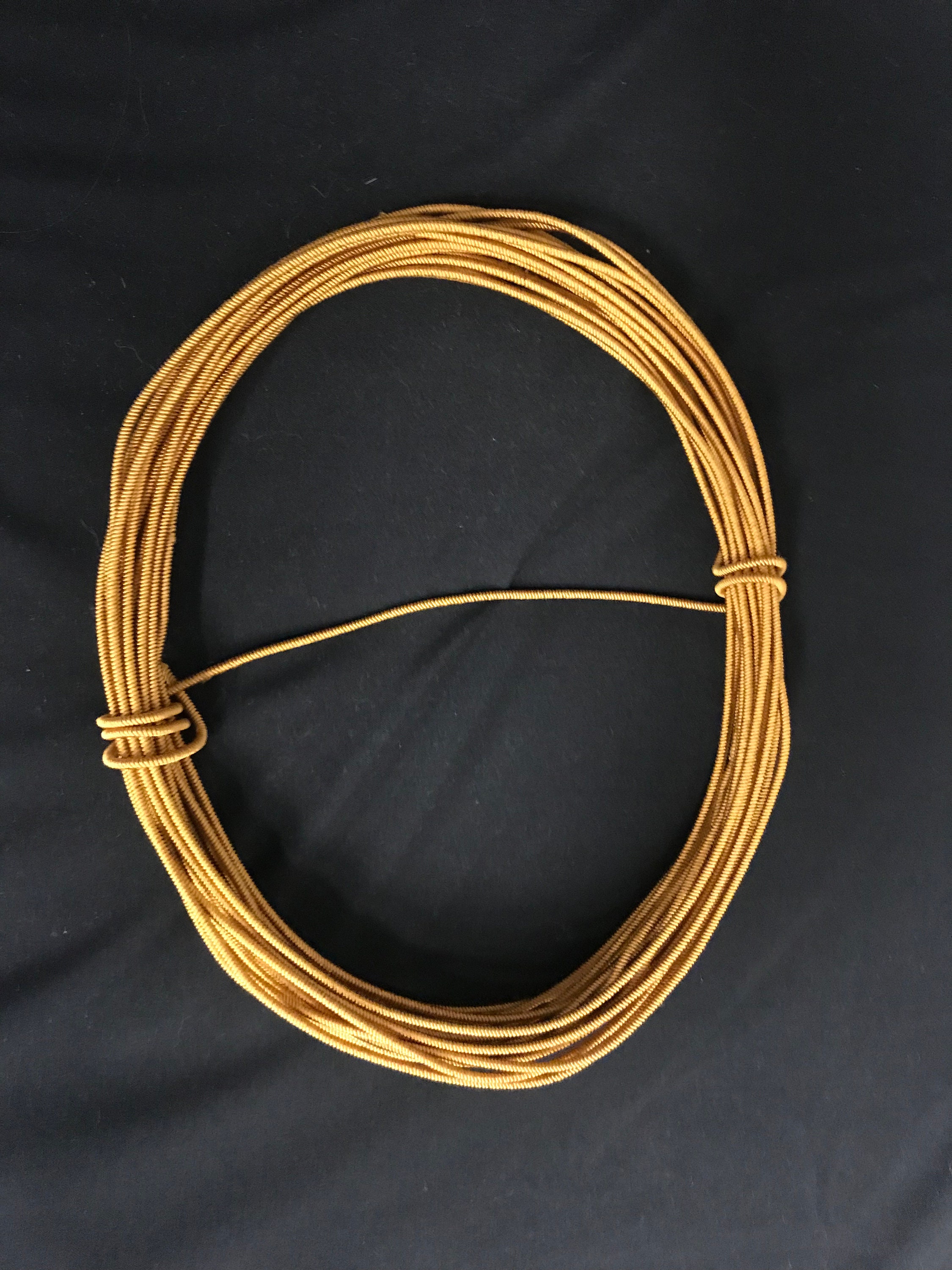 25' Gold Fabric Covered Craft Wire Good for Nose Wire in | Etsy