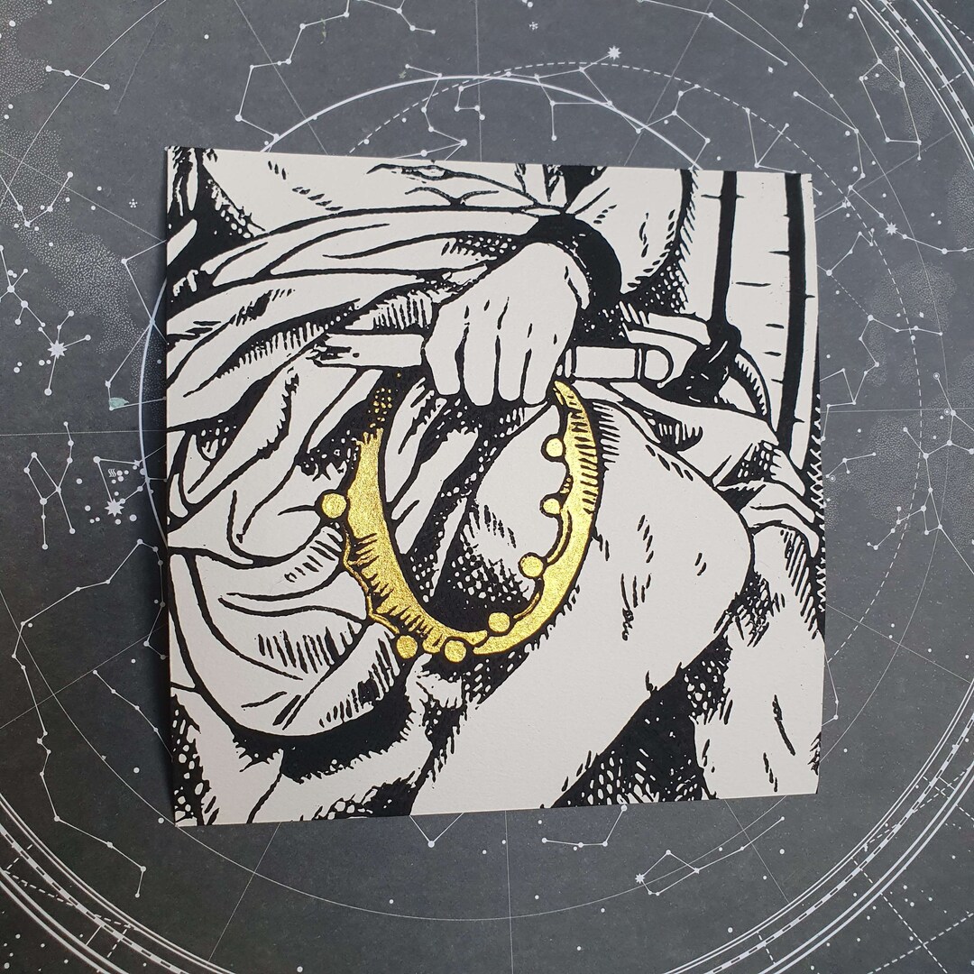 Linocut - Don't Forget Your Crown - Lucifer, Satan, Crown, Witchcraft ...