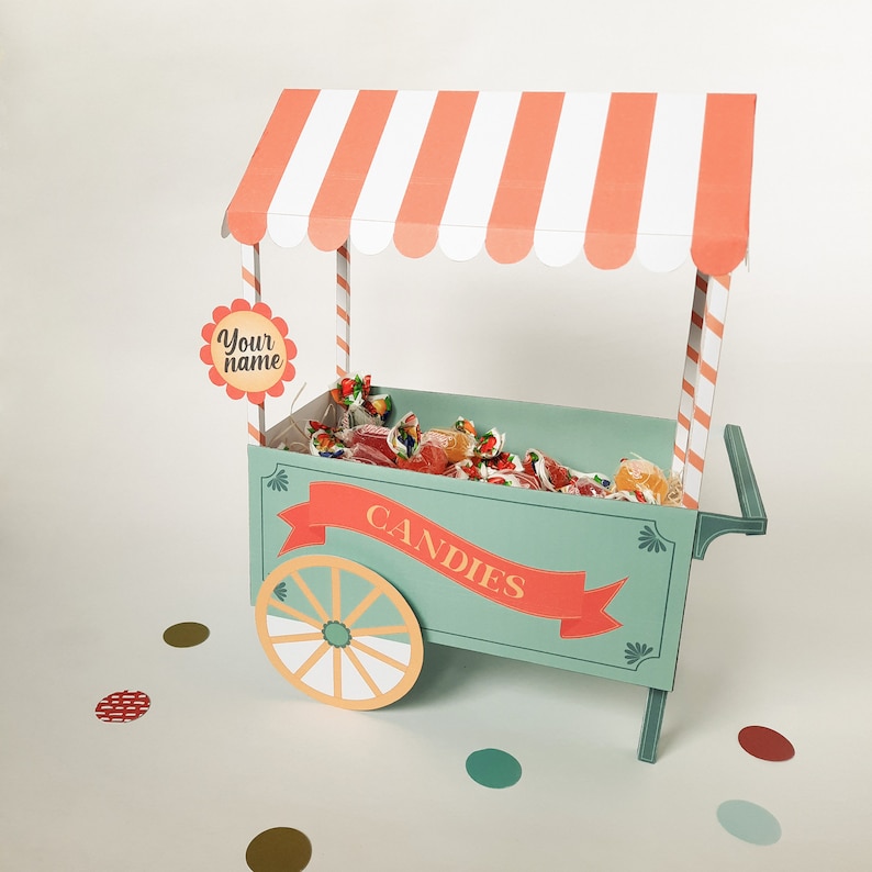 Candy Cart Good for a Carnival Birthday Printable Candy - Etsy Canada