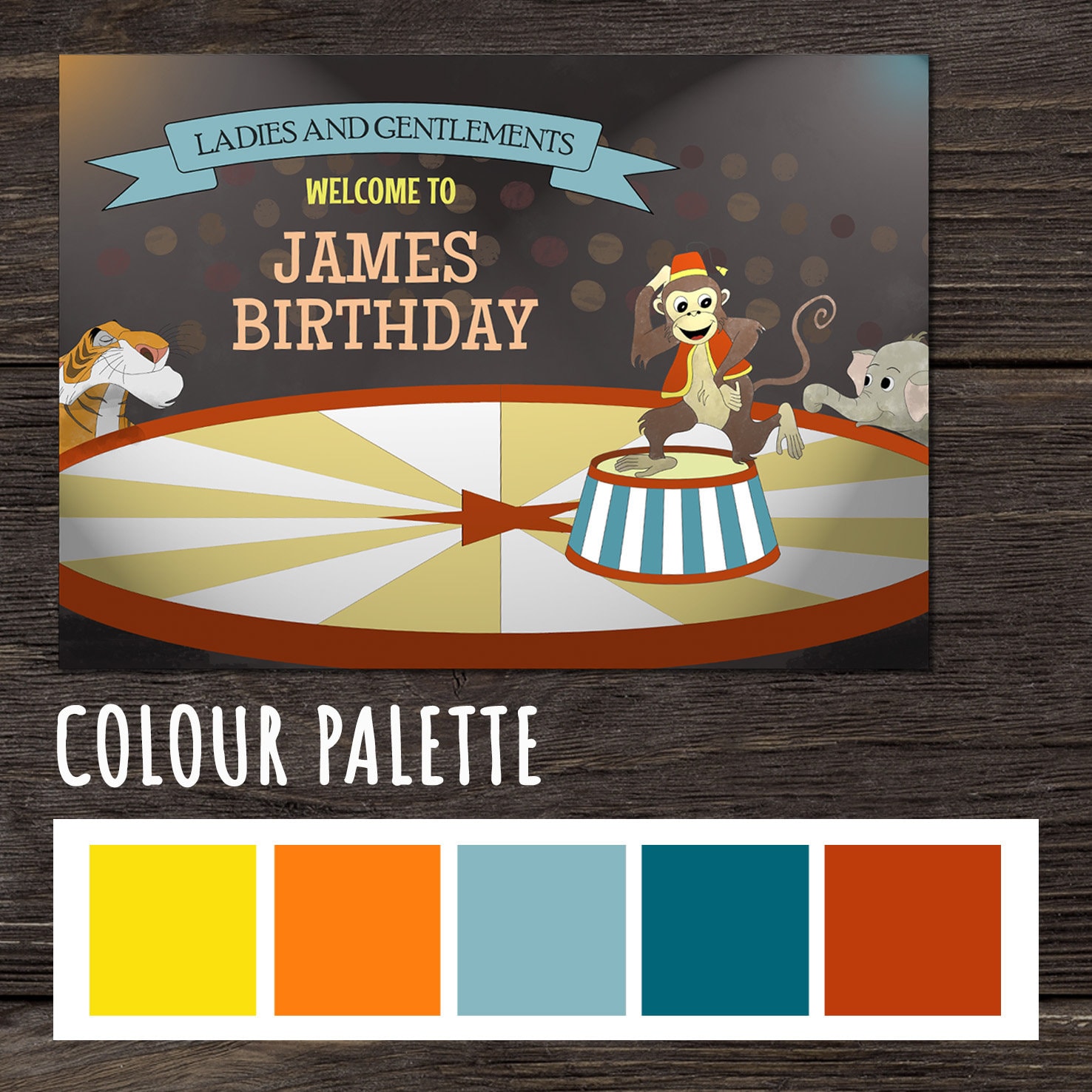 PRINTABLE WELCOME SIGN for a Circus Themed Party Customizable - Etsy