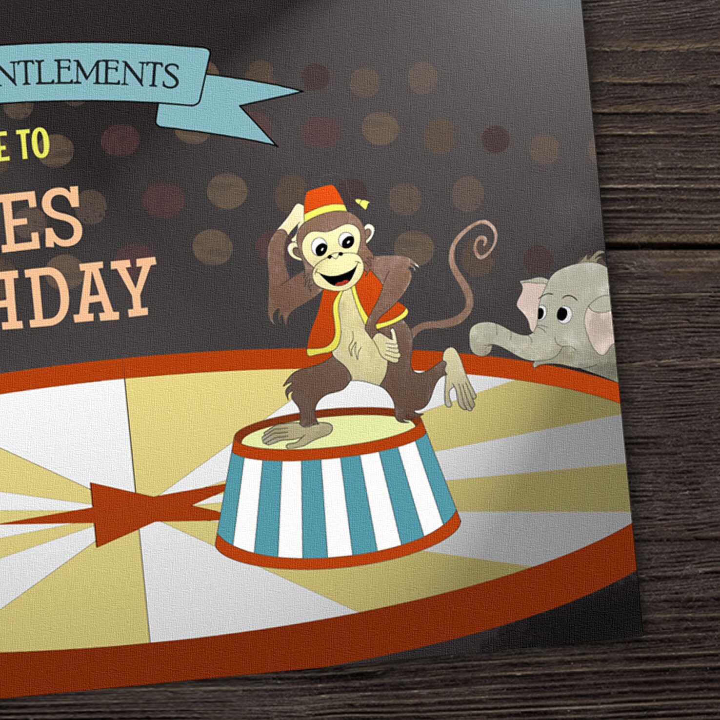 PRINTABLE WELCOME SIGN for a Circus Themed Party Customizable - Etsy