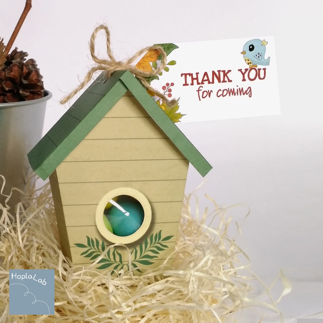 PRINTABLE BIRDHOUSE Favor Box for a Woodland Themed Party - Etsy