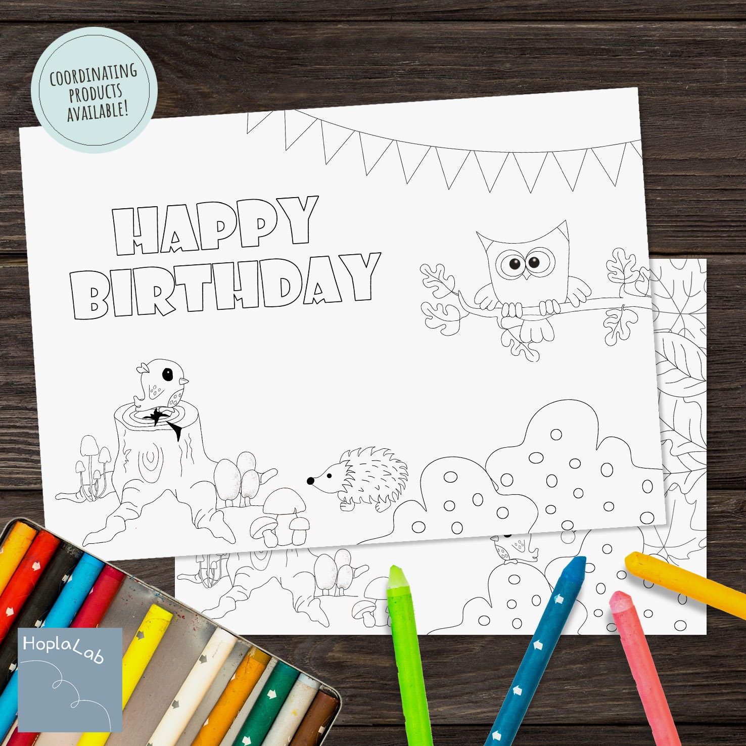 PRINTABLE COLOURING PAGES Woodland Themed, Baby Enterteinment for a ...