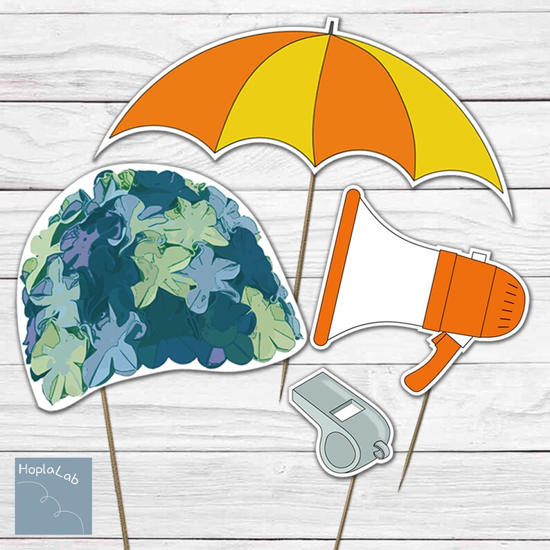 PHOTO BOOTH Props for a Pool Party Printable Diy Photo Set - Etsy