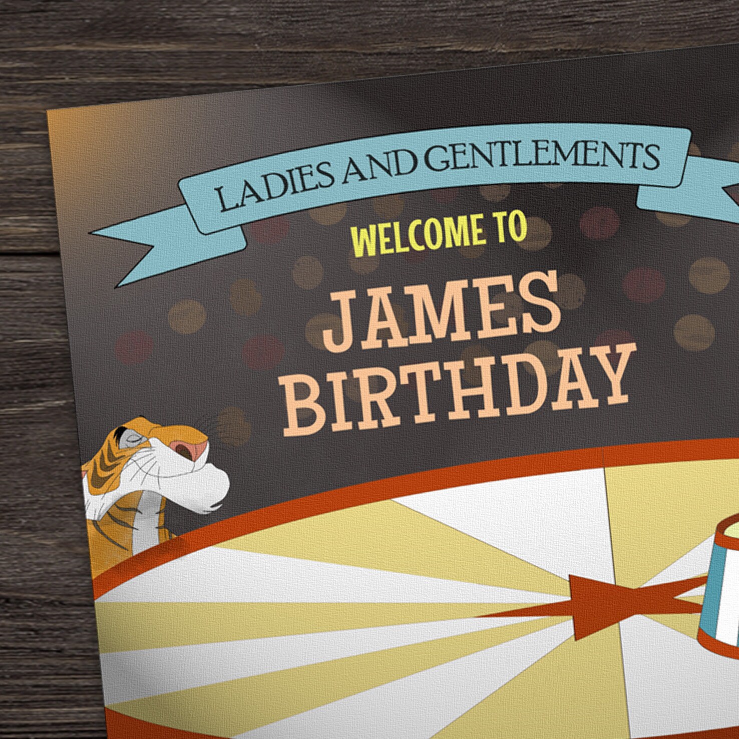 PRINTABLE WELCOME SIGN for a Circus Themed Party Customizable - Etsy