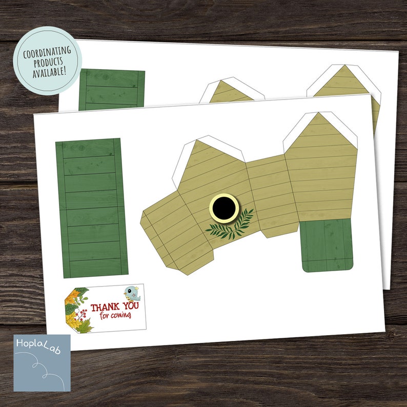 PRINTABLE BIRDHOUSE Favor Box for a Woodland Themed Party | Etsy