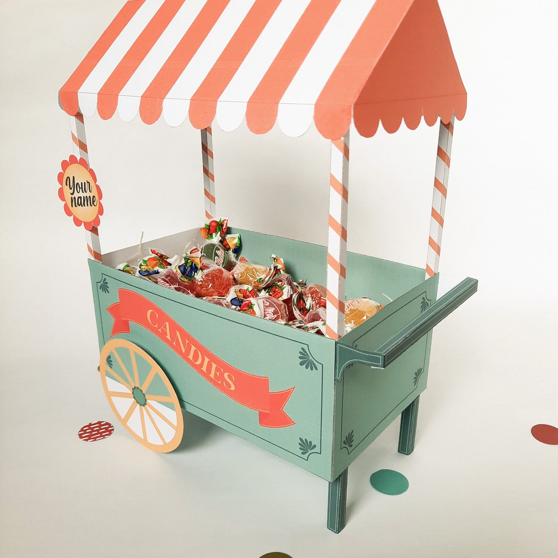 Candy Cart Good for a Carnival Birthday Printable Candy - Etsy Canada