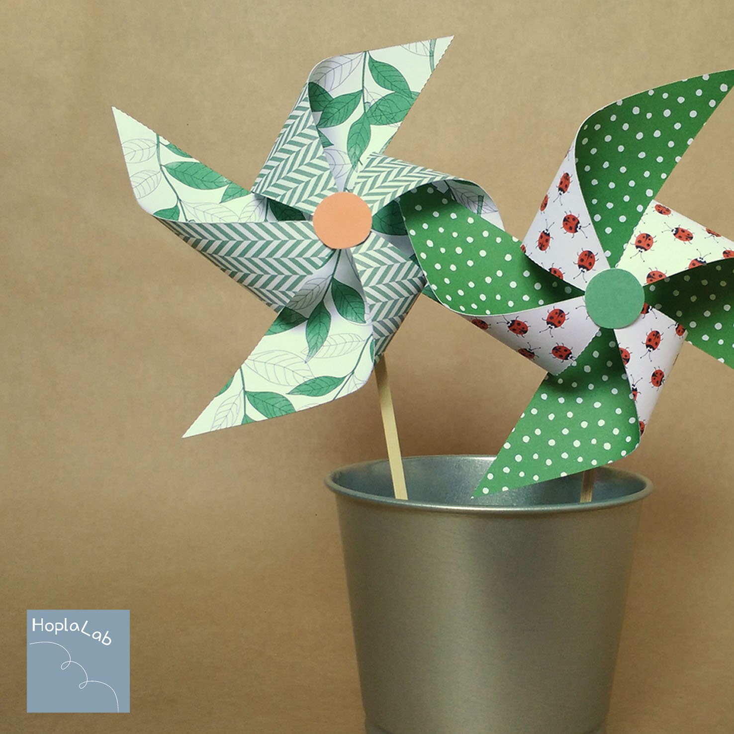 Garden Themed Party Printable Pinwheels Printable Decoration - Etsy