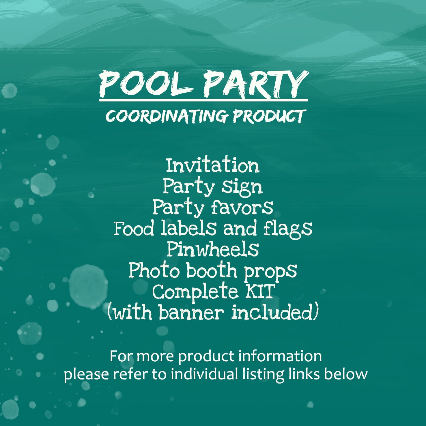 Printable Invitation for a Pool Party With Customizable Text, DIY ...