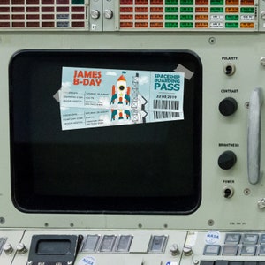 PRINTABLE INVITATION for a Space Themed Party With Rocket, DIY ...