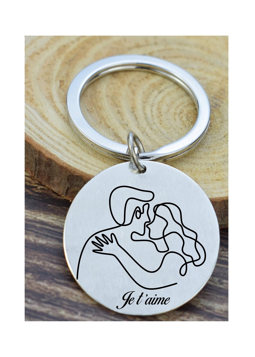 Personalized Metal Key Ring Quote Love Valentine's Day Wedding Couple ...