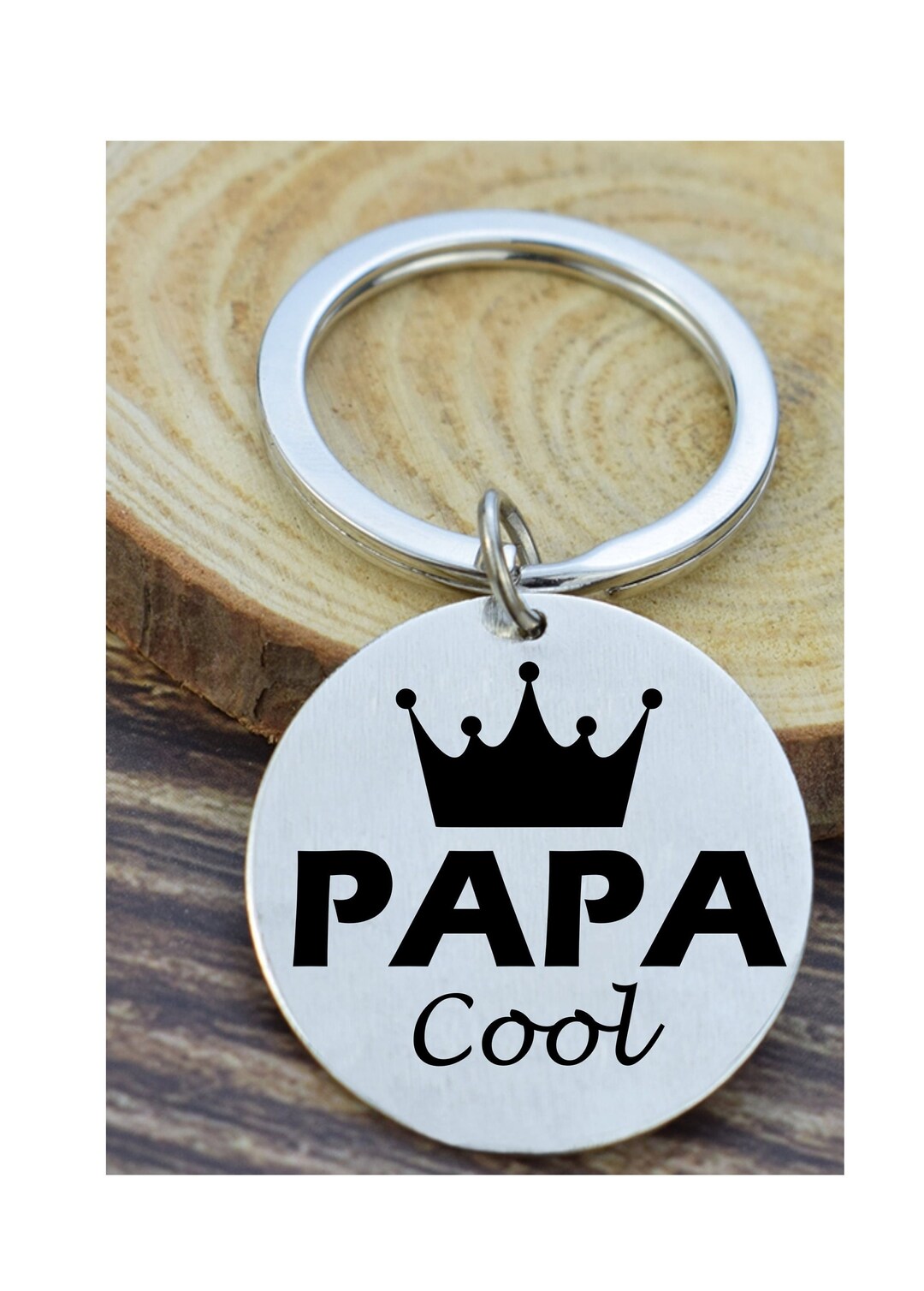 Personalized Laser Engraved Dad Key Ring Personalized Father's Day Gift ...