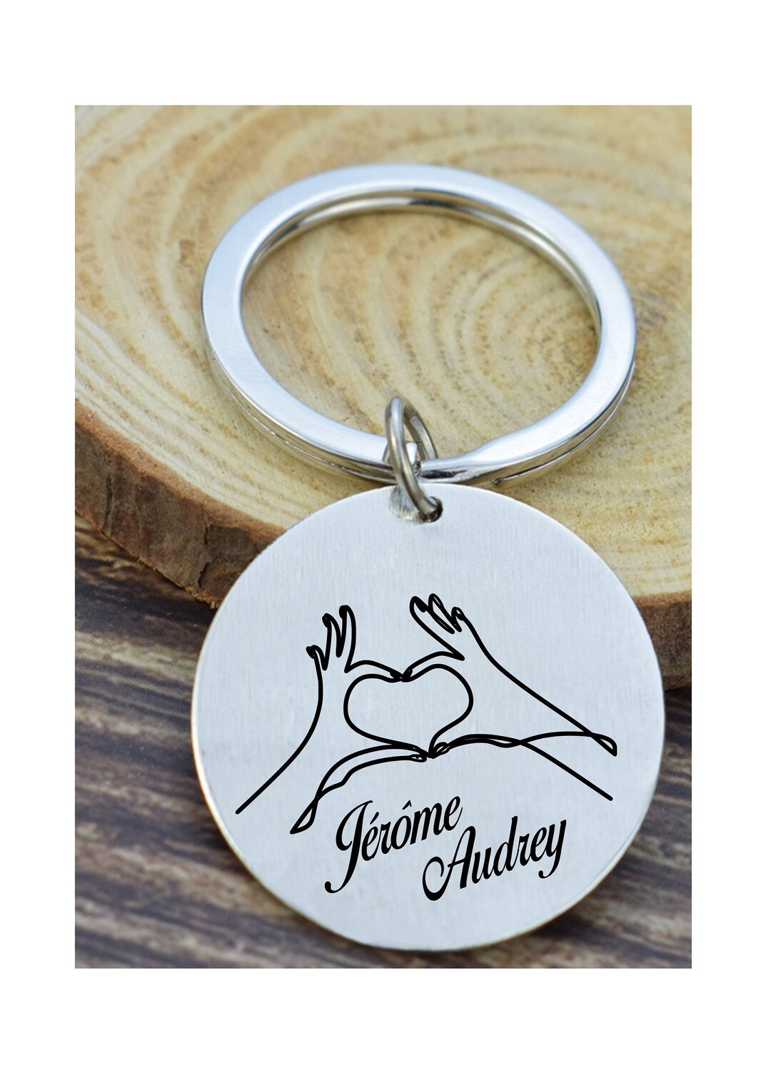 Personalized Metal Key Ring Quote Love Valentine's Day Wedding Couple ...