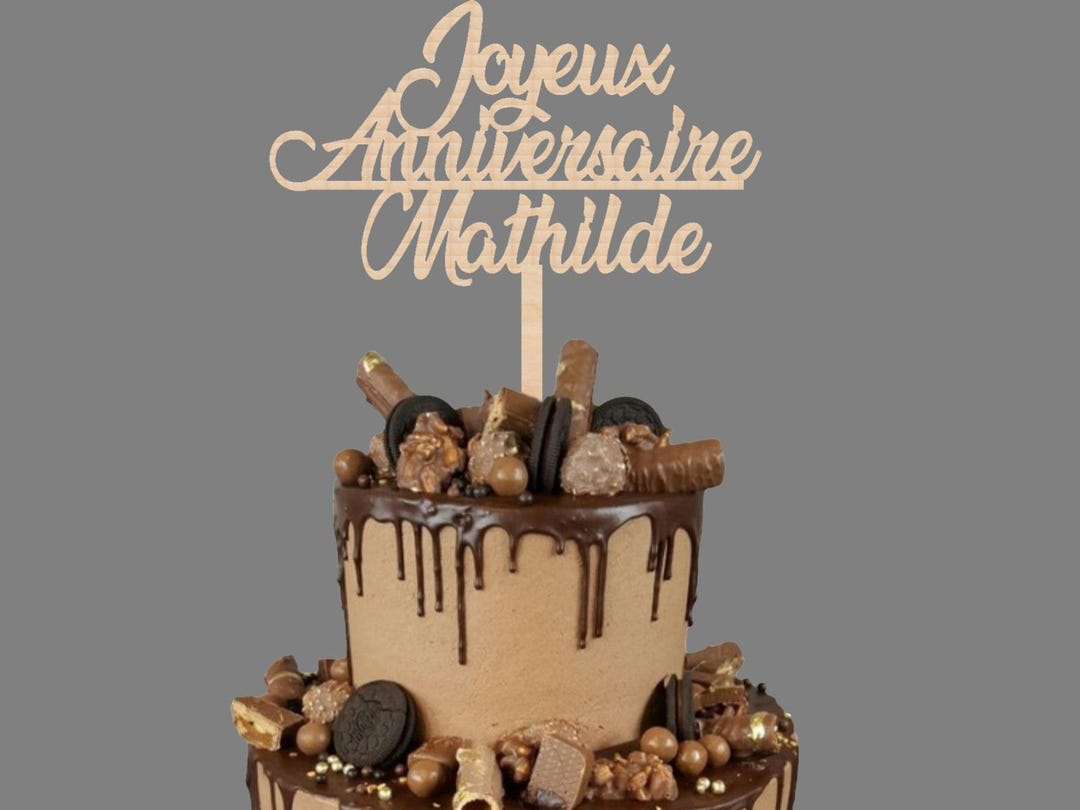 Personalized First Name Cake Topper - Cake Toppers - Cake Figurine ...