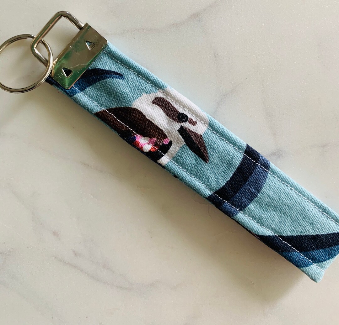 Australian Native Bush Kookaburra Key FOB Wristlet, Keychain, Key ...
