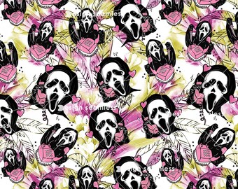 Horror Scream Seamless Pattern File - Etsy