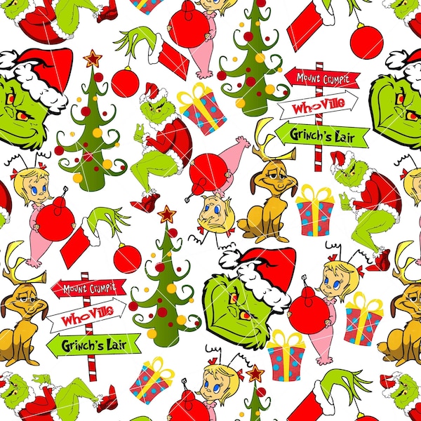 Grinch Pattern - Etsy