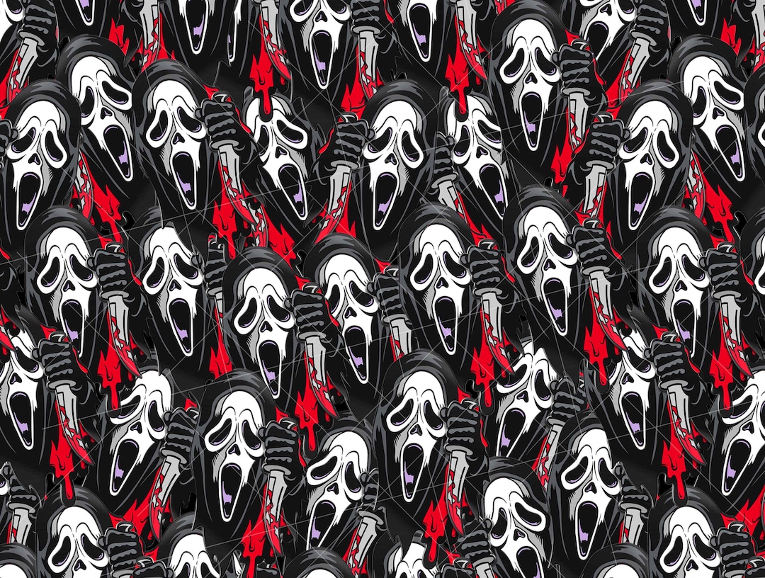 Horror Scream Seamless Pattern File - Etsy